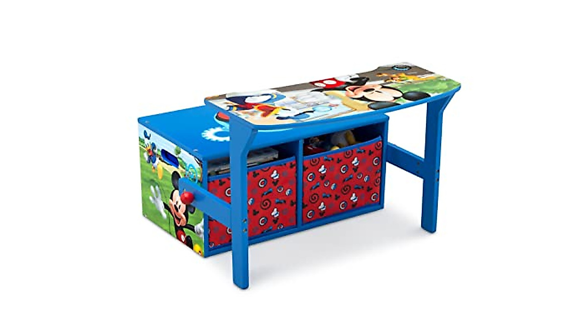 Disney Mickey Mouse Kids Convertible Bench | Safe & Versatile Furniture