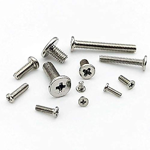 Durable Flexible 50pcs M1.2 M1.4 M1.6 Mini Micro Wafer Flat Head Screw Bolt for Laptop Notebook Computer Phone Glasses (Color : 4mm, Size : M1.2 50pcs)