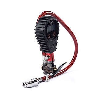 ARB ARB601 Digital Tire Pressure Gauge with Braided Hose and Chuck, Inflator and Deflator 25-75 PSI Readings