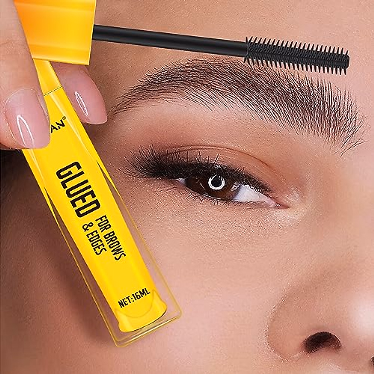 FUNAN Eyebrow Gel,Clear Brow Gel,Glued for Brows & Edges, for Styling Brows,16ml (1 pack)
