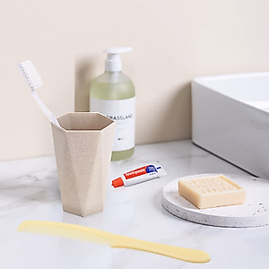 fafortune 50 Pack Disposable Toothbrushes with Toothpaste and Comb for Homeless Individually Wrapped-Suitable for Hotel,Air Bnb,Shelter/Homeless/Nursing Home/Charity(（50 pcs）)