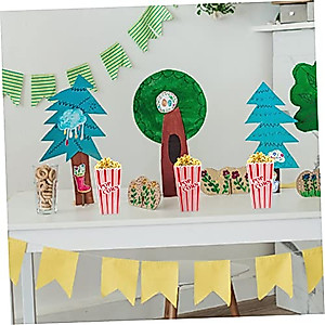 Disposable Popcorn Bags Popcorn Cups Disposable 30 Pcs Popcorn Popcorn Bucket Large Paper Carnival Popcorn Bags
