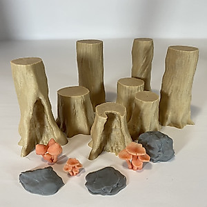 Extruded Gaming Beech Trees Set 2