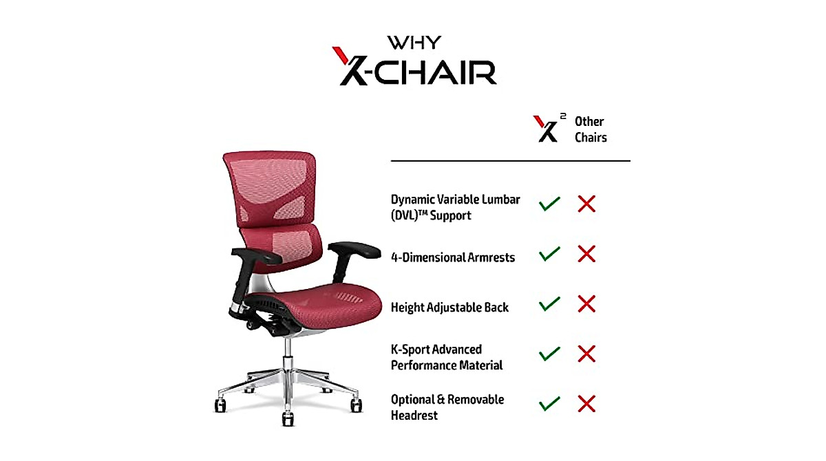 X-Chair X2 Management Task Chair - Ergonomic & Highly Adjustable Office ...