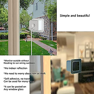 Teccle Window Mount for Blink Mini, Through Window Use Blink Mini, No Indoor Reflections