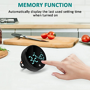 izBuy Digital Kitchen Timer for Cooling, Magnetic Classroom Timer for Kids, Large LED Display Stopwatch Countdown Visual Timer Clock for Teacher Workout Egg Seniors
