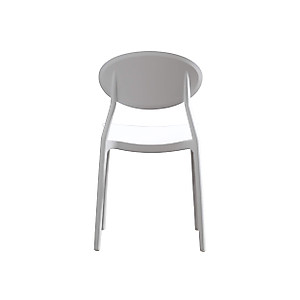 Christopher Knight Home 306512 Brynn Outdoor Plastic Chairs (Set of 2), White