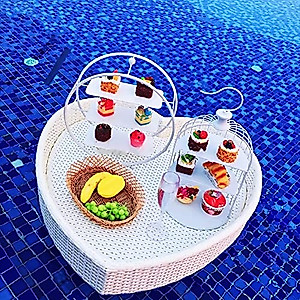 Heart Floating Plate, Deluxe Floating Tray for Pool, Stylish Breakfast Tray on The Water, Luxury Floating Bar Drink Holder for Pool Parties
