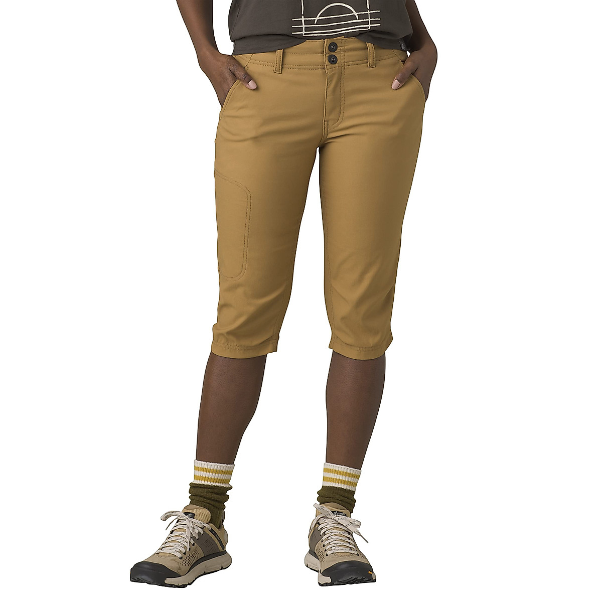 prAna Women's Standard Alana Knicker, Embark Brown, 4