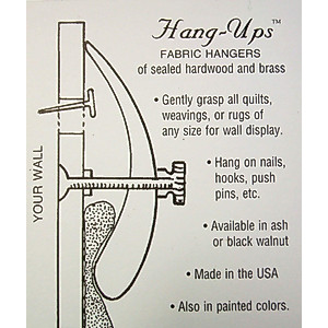 1 Pair Ash Wood Quilt Hang-Ups Clamps Clips - Large