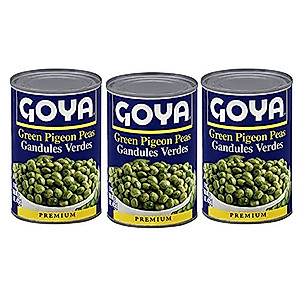 Goya Premium Green Pigeon Peas 15.5 oz (3 Pack) Gandules Verdes