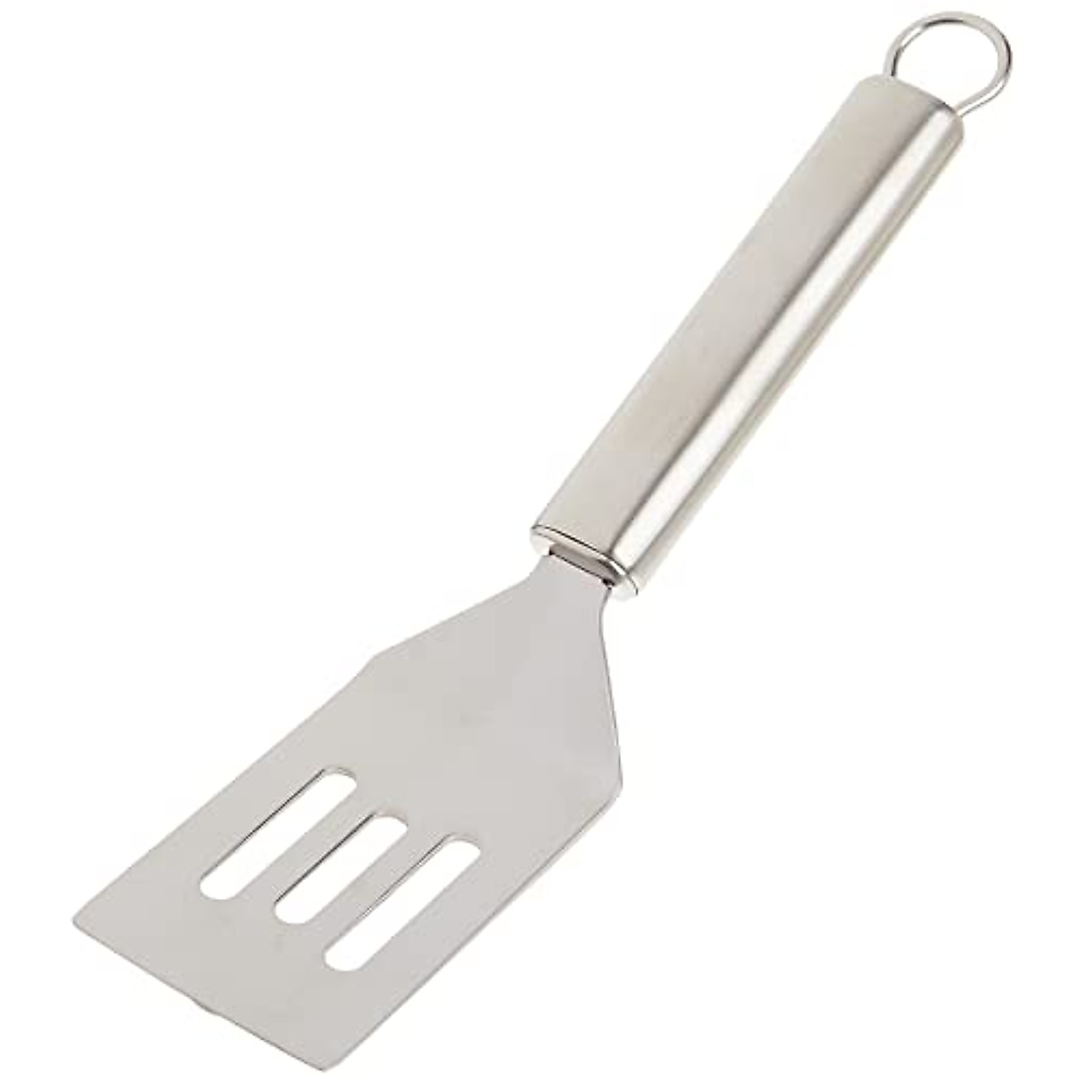 Norpro Stainless Steel Short Slotted Turner, 1-Pack, Silver