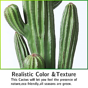 AntHousePlant Artificial Cactus Fake Cactus 16" Faux Cacti Plants for Home Garden Office Store Decoration