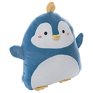 COSGOO 17.7 Inch Soft Blue Penguin Plush Hugging Pillow Cute Penguin Stuffed Animal Plushies Penguin Doll Toy Kids Stuffed Animals Penguin Plush Toys for Birthday, Valentine, Christmas or Daily