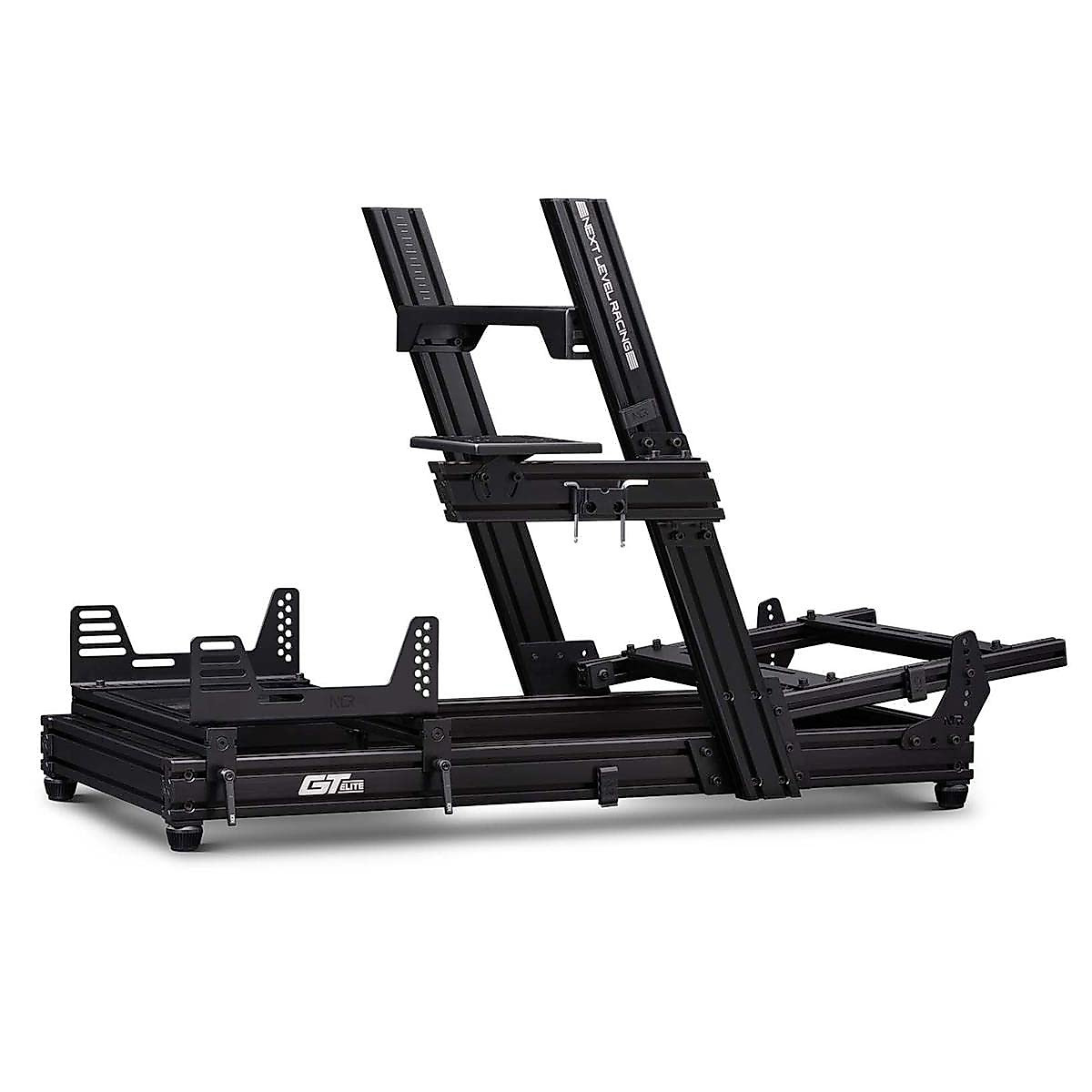 Next Level Racing® GTElite Racing Simulator Cockpit- Wheel Plate Edition (NLR-E022) & ERS2 Elite Reclining Seat (NLR-E045)