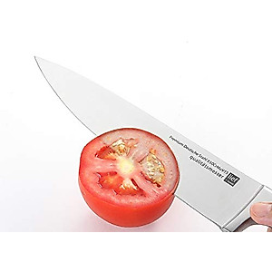 LIEF+SVEIN Brand German Steel Knife Block Set, 5-Piece Kitchen Knife Set with block. German Stainless 1.4116 Steel. Unique Kitchen Knives. Ideal Modern Décor Black knife sets with block.