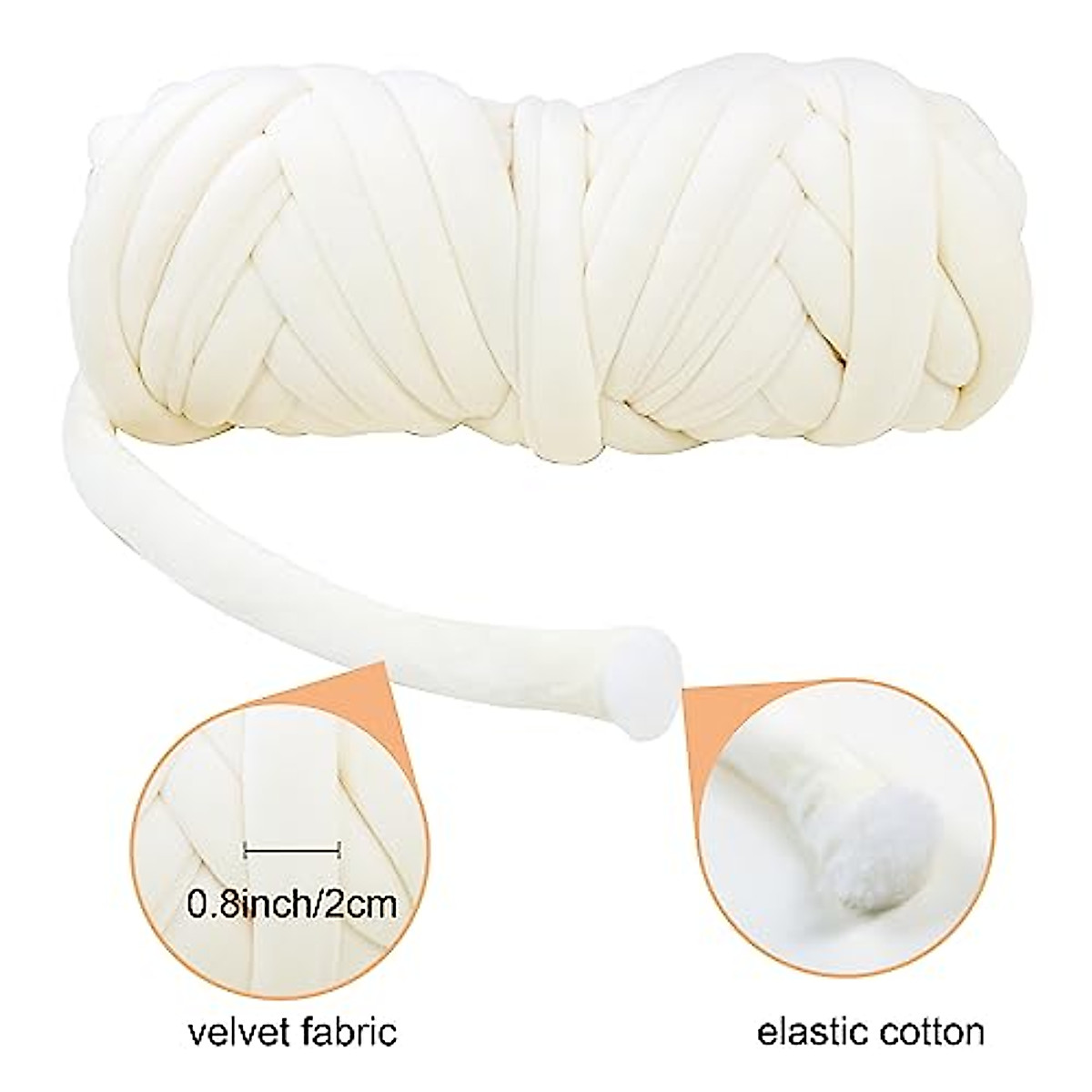 Chunky Yarn for Arm Knitting, guofa Giant Soft Fleece Yarn Bulky Yarn for Throw Blanket Pillow, Hand Knitting Bag, Cat Bed and DIY Home Decorations