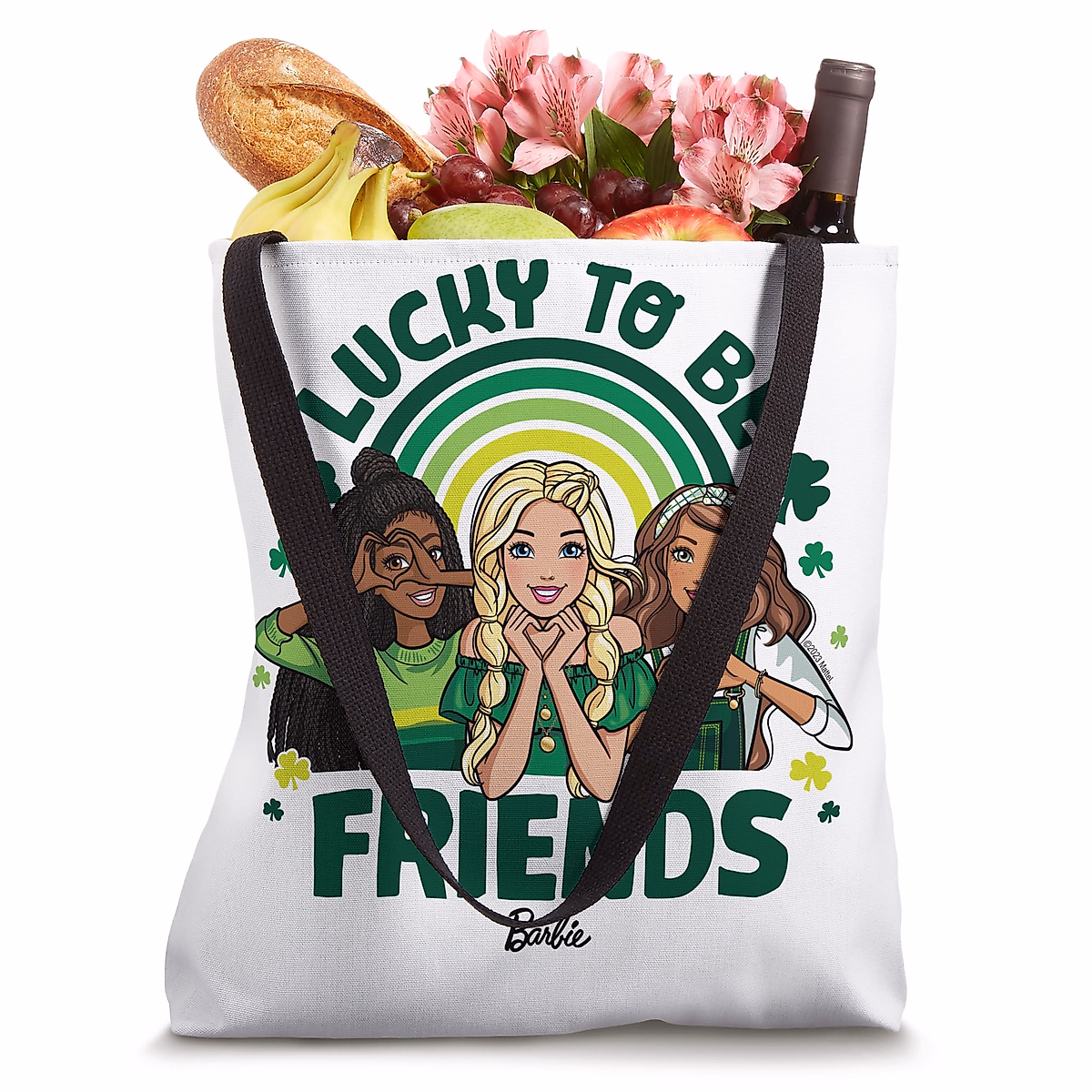 Barbie - St. Patrick's Day Lucky To Be Friends Group Tote Bag