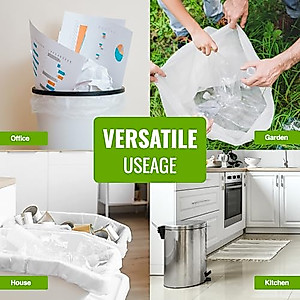 Ecobag 30 Heavy Duty Swing Bin Liners White EcoBag, 55Litre, (225)