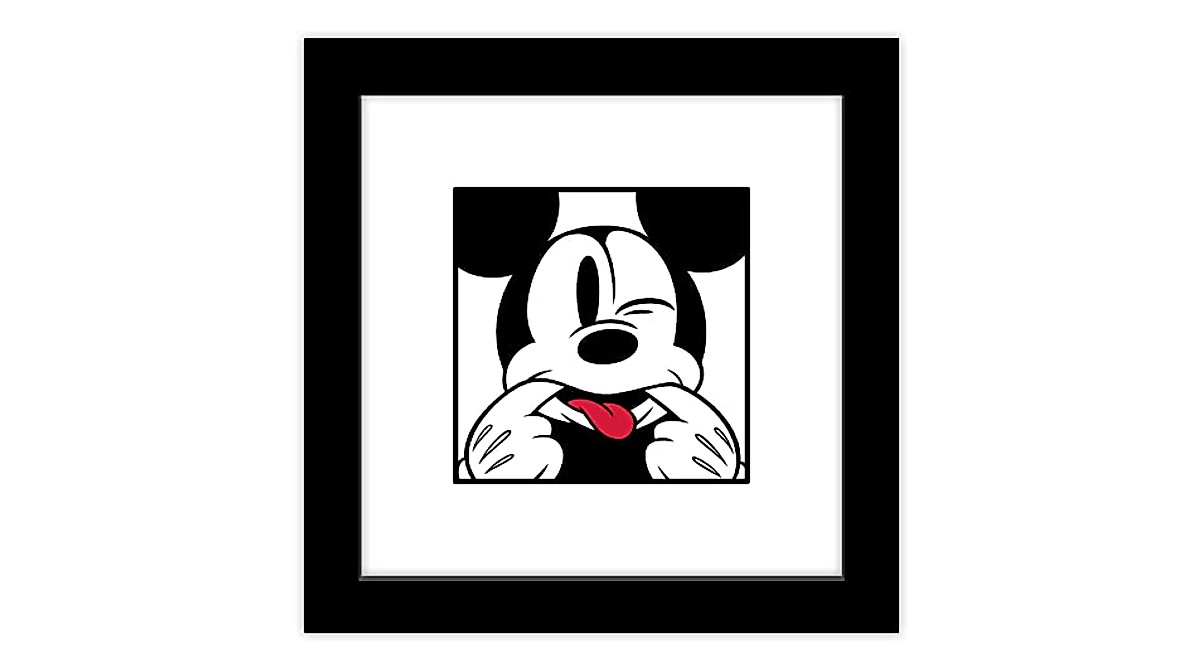 Disney Mickey Mouse Wall Art - Funny Face Frame | 12" x 12"