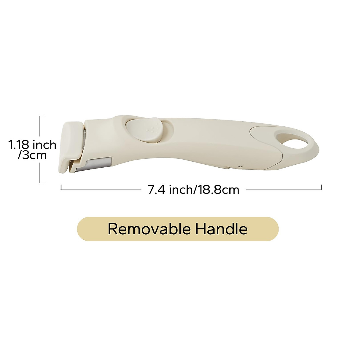 Redchef Removable Handle White - Detachable Handle Cookware Replacement, Universal Pot Handle, Ideal Replacement for All Cookware