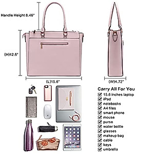 17 Inch Tote Bag for Women Work Ladies Briefcase Roomy Teacher Laptop/ Computer Bag with Multi-Pockets,Birthday Valentine's Mother's Day Graduation Gifts for Her