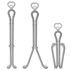 Juvale 6 Pack Folding Boot Shaper Stands for Storage, Grey Clip Support Inserts, Shape Holders for Women's and Men's Boots