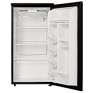 roomwell 3.3 Cu Ft Mini Fridge Compact All Refrigerator without Freezer, Single Door Small Refrigerator REFNFR3300, Black