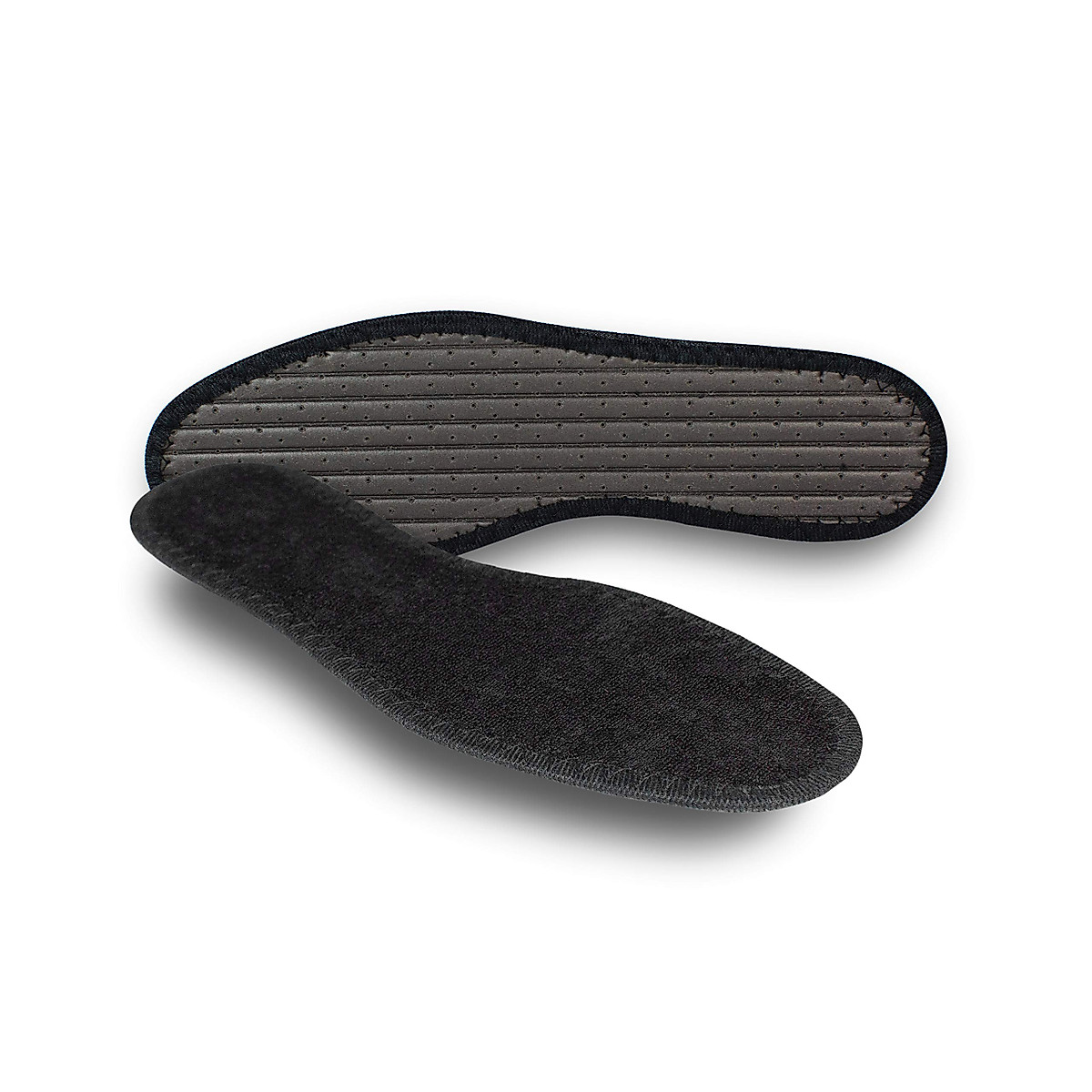 Pedag Summer | Pure Terry Cotton Insoles | Handmade in Germany | Absorbs Sweat & Controls Odor | Ideal for Wear Without Socks | Washable | US Women 7/ EU 37 | Black | 3 Pair