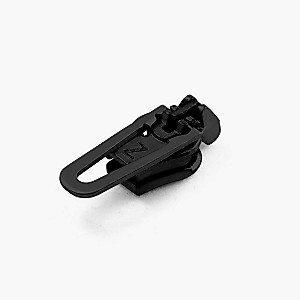 ZlideOn Zipper Pull Replacement - 1pcs, Black, Normal (L) - 5A - Instant Zipper Replacement Slider for Metal Zippers