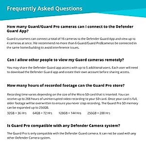 Defender Guard Pro 2K WiFi. Plug-in Security Camera with Color Night Vision, Two-Way Talk, Smart Human Detection, Spotlight & Siren (2 Cameras, 32GB)