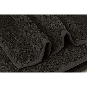 Cotton Bath Towels Set Grey 24" x 48" Pack of 6 Ultra Soft 100% Cotton Bath Towel Charcoal Grey Highly Absorbent Daily Usage Bath Towel Ideal for Pool Home Gym Spa Hotel