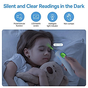 VOLUETH 3-in-1 Baby Thermometer for Ear, Forehead & Touchless, HSA FSA Eligible Items, Digital Thermometer for Infants, Kids & Adults, 30 Memories, 1s Result and Fever Alarm