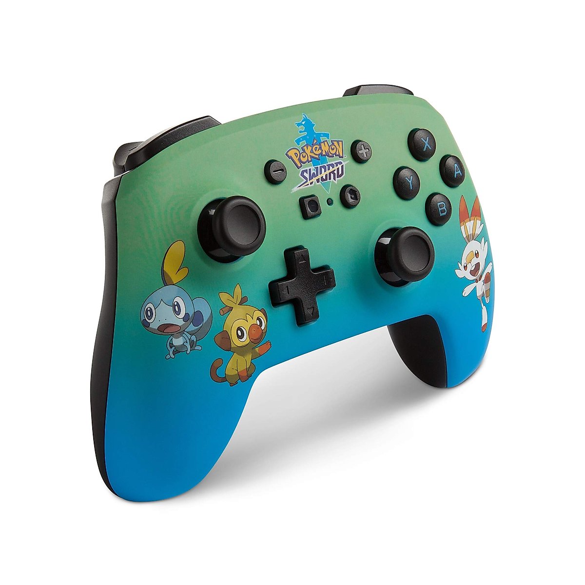 PowerA Enhanced Wireless Controller for Nintendo Switch - Pokémon Sword, Nintendo Switch Lite, Gamepad, game controller, Bluetooth controller, AA Battery