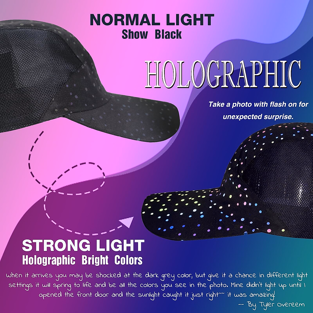 Women Quick Drying Baseball Cap Sun Hats Mesh Lightweight UV Protection for Outdoor Sports - Polka Dot Black