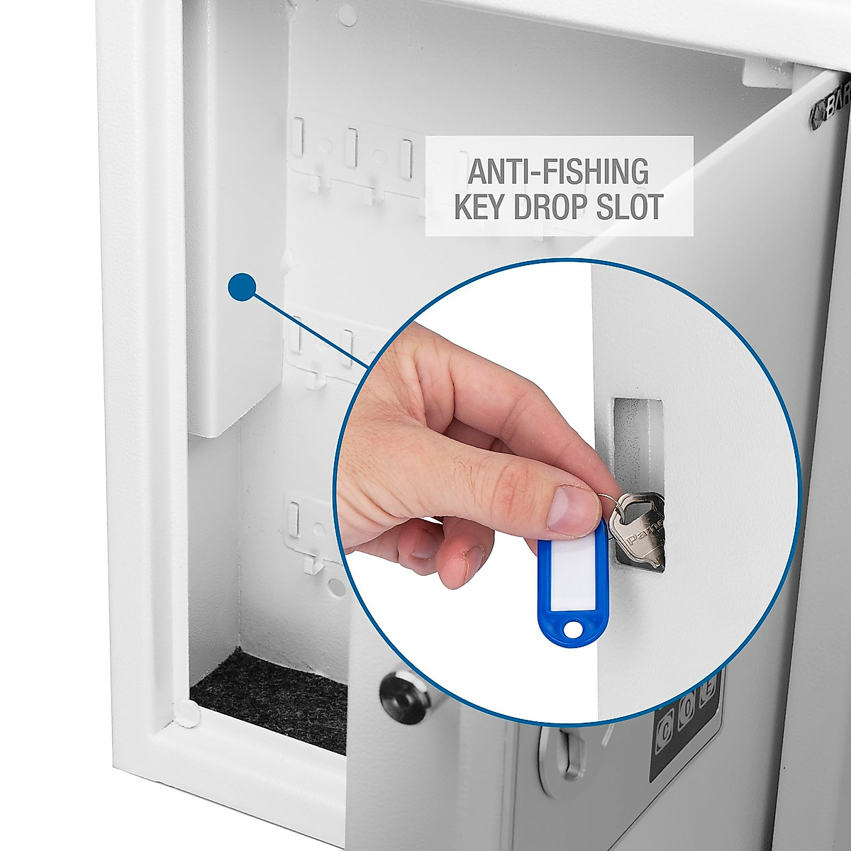 Barska Digital Electronic Keypad Lock Wall Mount 40 Key Cabinet Safe Ideal for Home Hotels Schools & Businesses