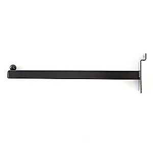 12" Square Faceout Display Attaches to Slatwall - Used for Displaying Clothing, Accessories and Housewares (Quantity 10) (10, Black)