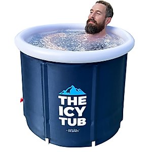 The Icy Tub - Ice Bath Tub, Cold Plunge Tub, for Athletes Recovery Inflatable Portable Tub Outdoor, Ice Water Plunge Pod Barrel Cold Therapy Pool
