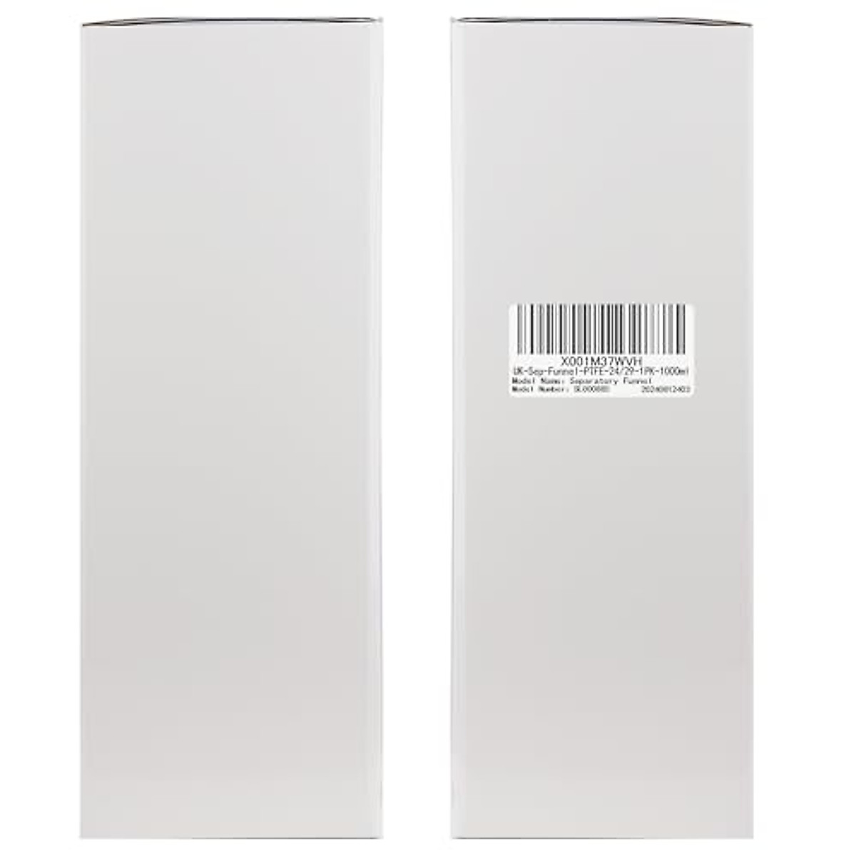 stonylab Borosilicate Glass 1000 ml Heavy Wall Conical Separatory Funnel with 24/29 Joints and PTFE Stopcock, 1000 ml