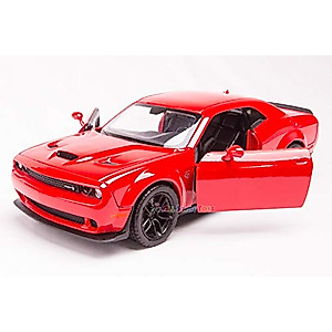 2018 Dodge Challenger SRT Hellcat Widebody Red 1/24 Diecast Model Car by Motormax 79350R