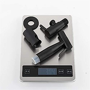 MINJING Black Bidets Bathroom Hand Shower Bidet Toilet Sprayer Hygienic Shower Bidet Tap Wall Mount Bidet Faucet