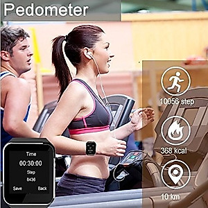 CNPGD Smart Watch for Android Phones Samsung Iphone Compatible Quad Band Unlocked Watch Cell Phone for Men and Women Touch Screen Fitness Tracker Pedometer Sleep Monitor