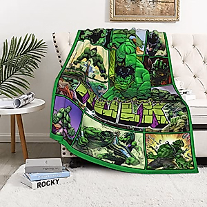 Blanket Green Giant Flannel Throw Blanket Soft for Couch Bed Sofa 52"x 62"