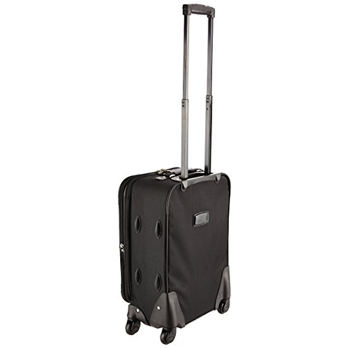 Rockland Expandable Spinner Carry On, Black, 19-Inch
