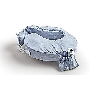 My Brest Friend Original Nursing Pillow | Ergonomic Breastfeeding Pillows | Supports Both Mom & Baby | Breastfeeding Essentials | Handy Side Pocket, Double Straps & Removable Cover, Horizon