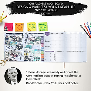 Law of Attraction Planner 2024-2024 Planner Weekly and Monthly, Hourly Planner, Daily Planner, Daily Gratitude Journal, Positive Habit Maker, Vision Board, Planner Stickers & Gift Box
