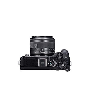 Canon EOS M6 Mark II (Black)+Ef-M 15-45mm F/3.5-6.3 is STM + Evf Kit (Renewed)