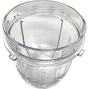 Genuine Nutri Ninja 2-Pack 12oz Tritan Cup w/Spout Lid for Auto-iQ BL450 BL456 BL480 BL482 BL490 BL494 BL641 BL680 BL681 BL682 BL687 BL2012 BN750 BN800 BN805 NN102 Blender
