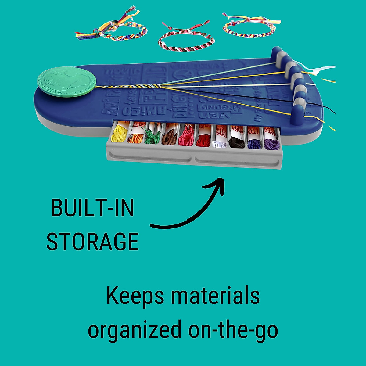 Choose Friendship, My Friendship Bracelet Maker®, an American Original | 20 Pre-Cut Threads - Makes Up to 8 Bracelets | Craft Kit, Kids Jewelry-Making Kit, Gifts for Girls 8-12