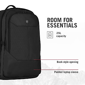 Victorinox Altmont Original Deluxe Laptop Backpack with Waist Strap - Computer Backpack to Hold Travel Accessories - Durable, Lightweight Backpack - 25 Liters, Black